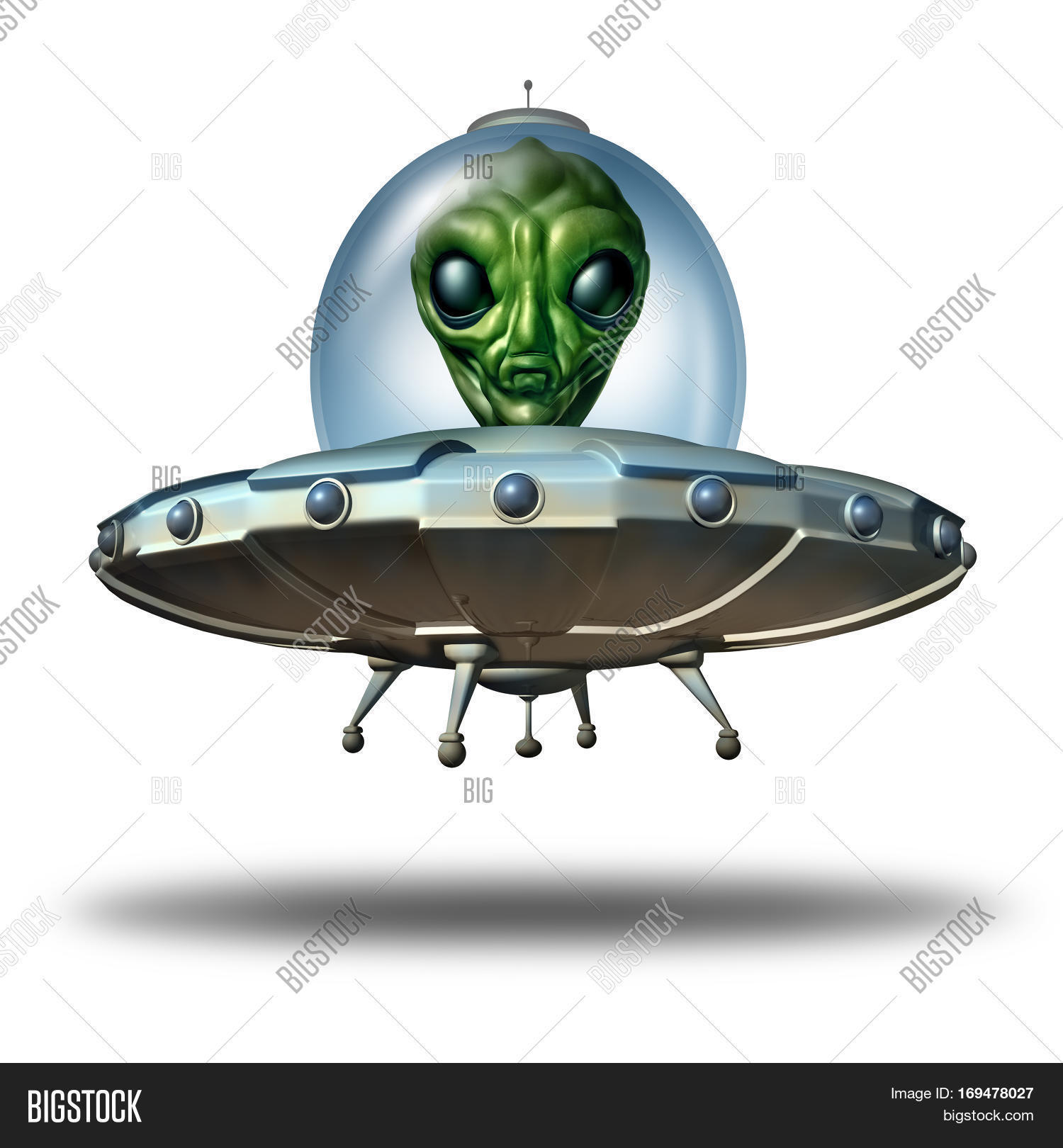 Alien Flying Saucer Image & Photo (Free Trial) | Bigstock