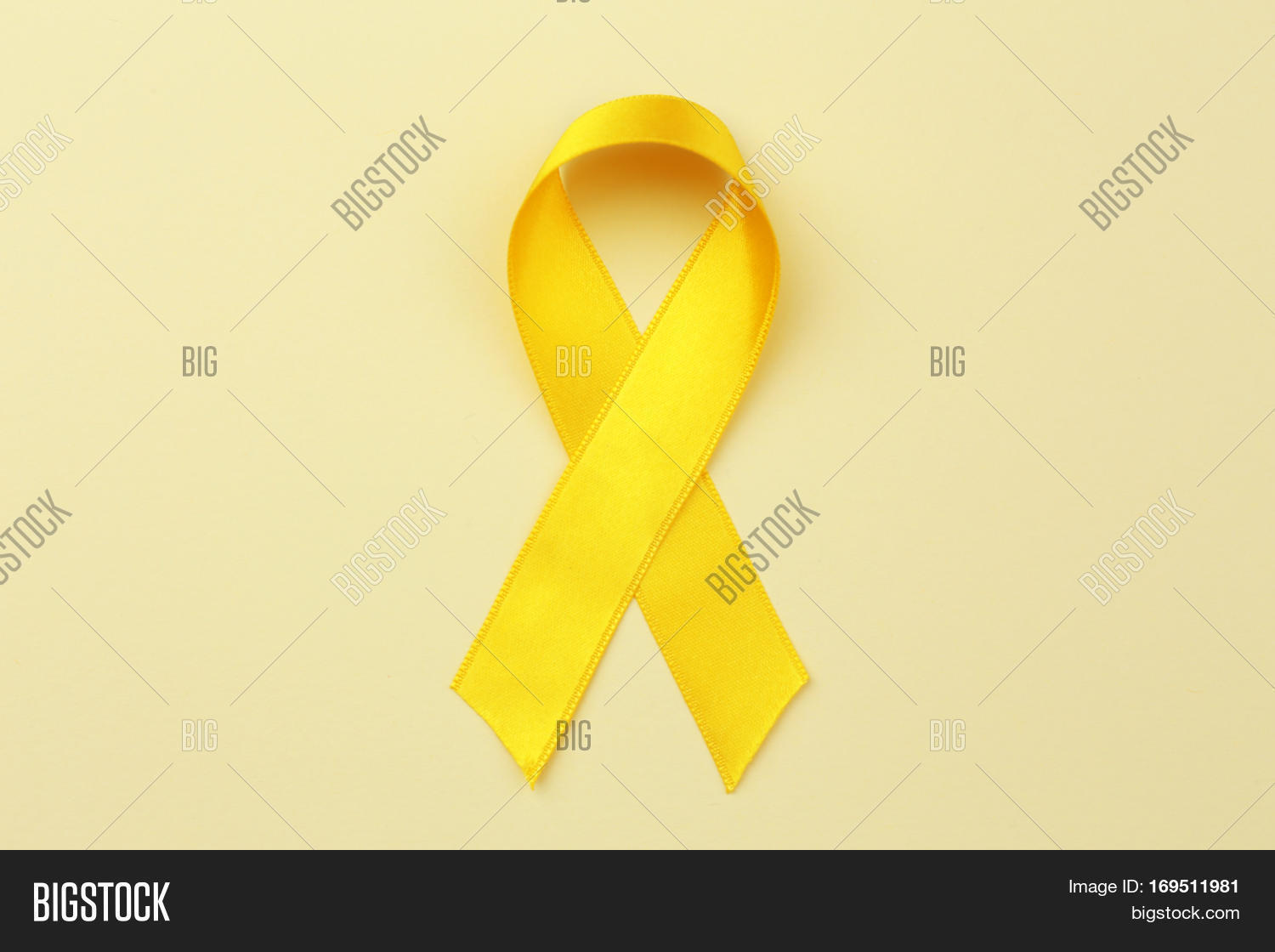 Yellow Ribbon On Color Image & Photo (Free Trial) | Bigstock