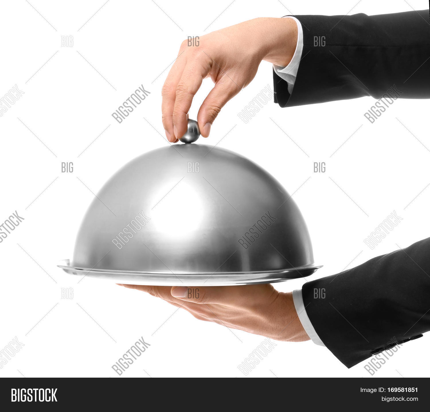 Hands Waiter Holding Image & Photo (Free Trial) | Bigstock