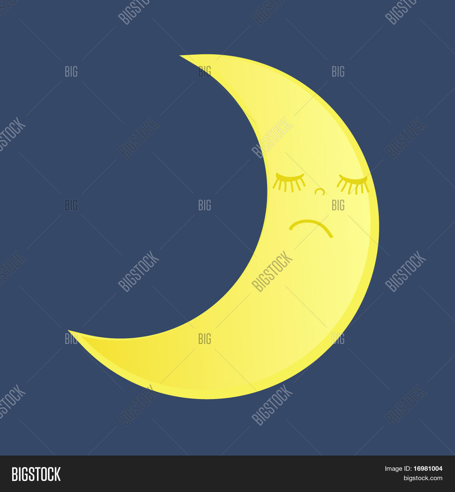 Moon Symbol. Vector Vector & Photo (Free Trial) | Bigstock