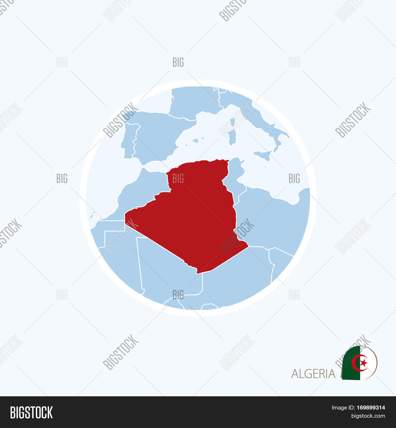 Map Icon Algeria. Vector & Photo (Free Trial) | Bigstock