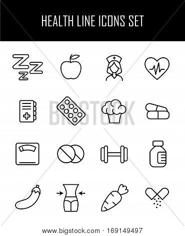 Set Health Icons Vector & Photo (Free Trial) | Bigstock