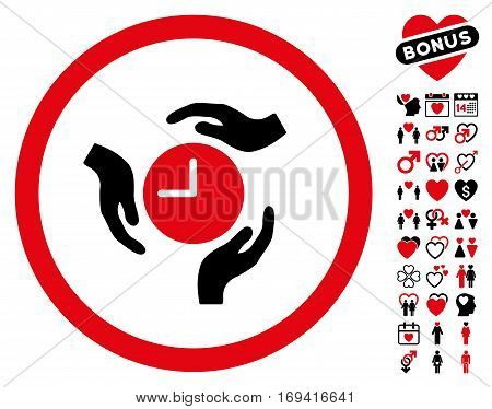 Time Care Icon Bonus Vector & Photo (Free Trial) | Bigstock