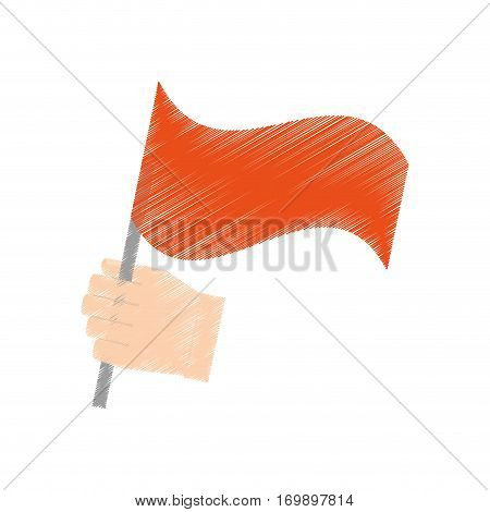 Red Flag Hand Icon, Vector & Photo (Free Trial) | Bigstock