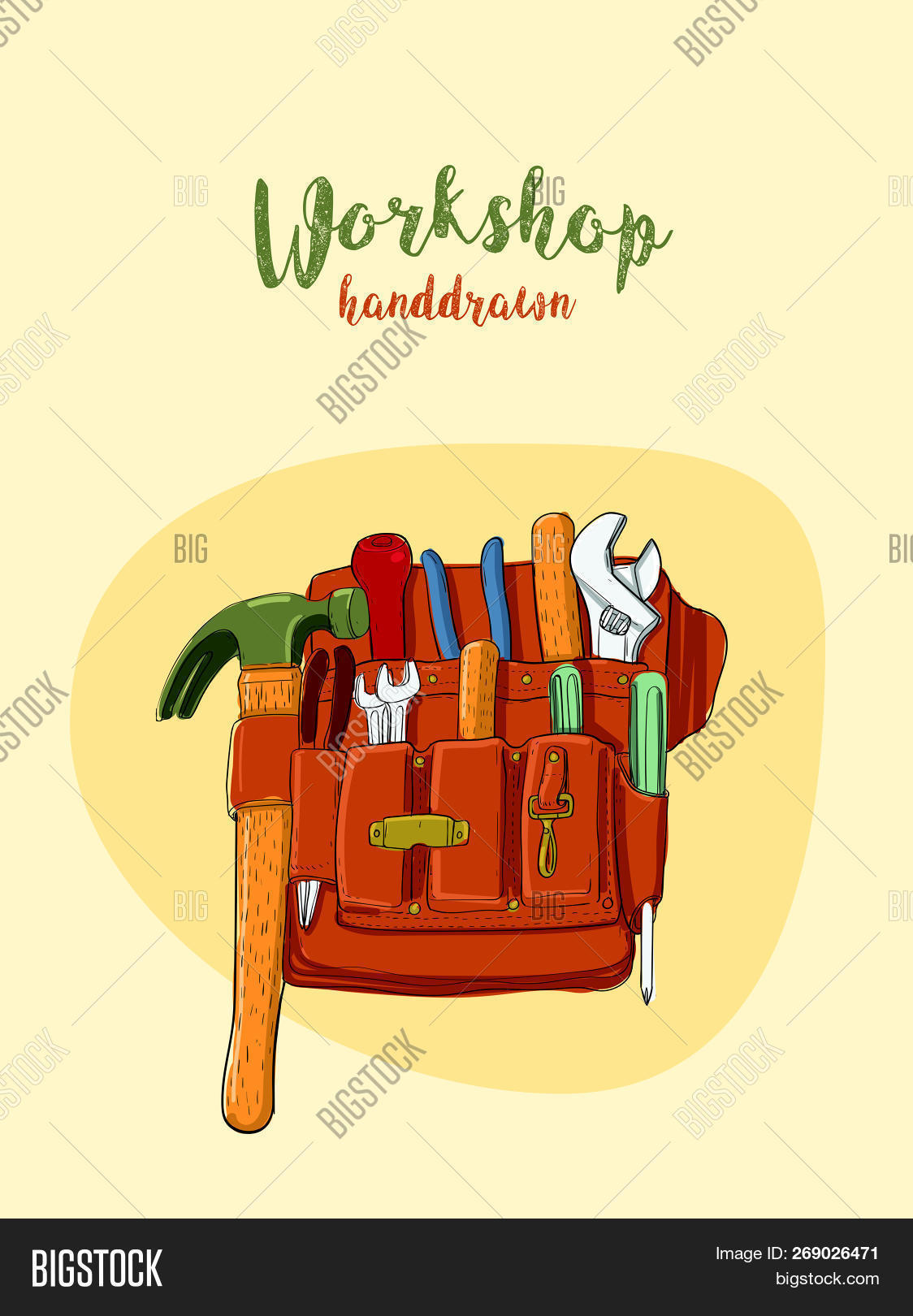 Hand Draw Tool Bag Vector & Photo (Free Trial) | Bigstock