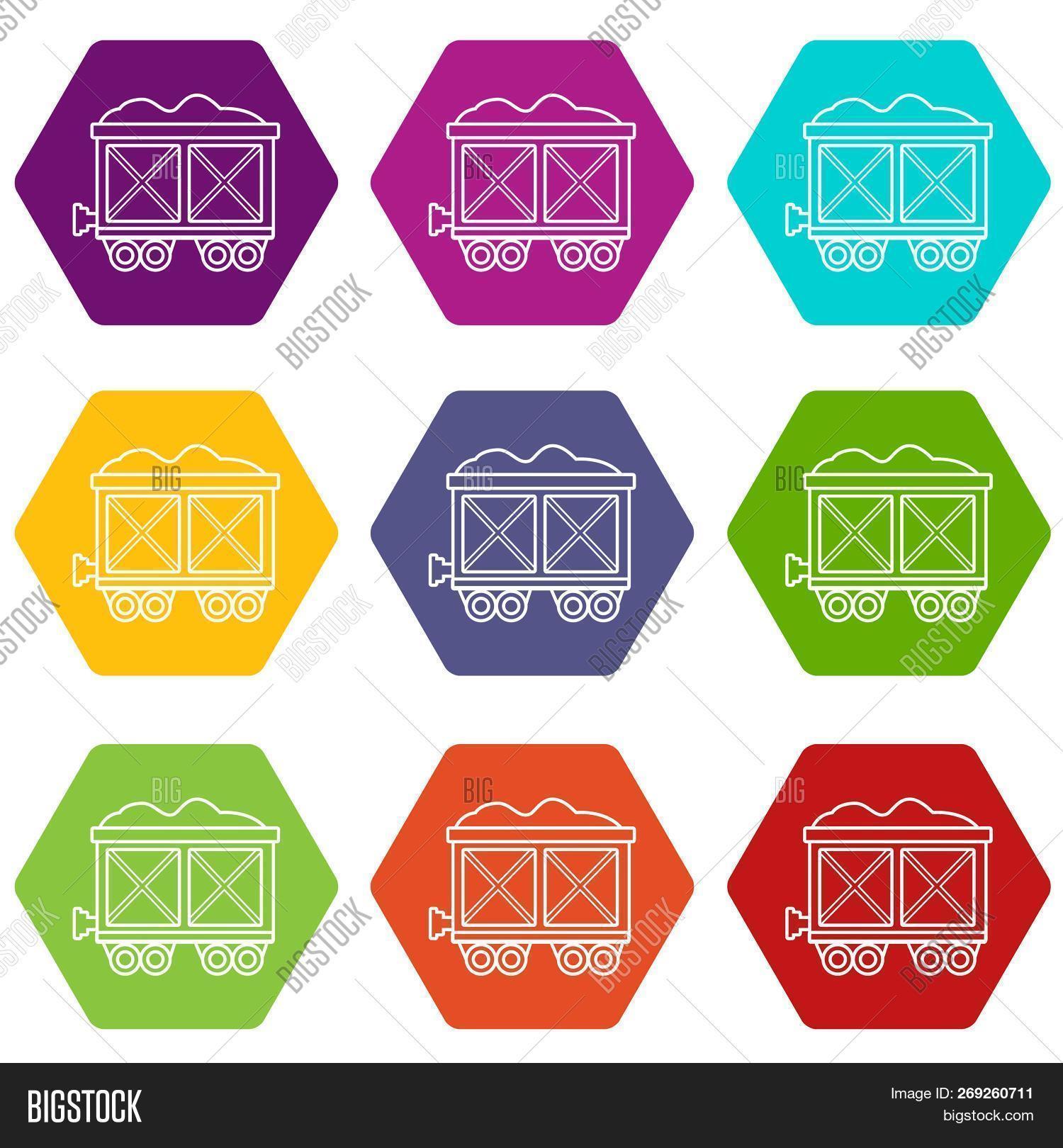 Railway Wagon Icons 9 Image & Photo (Free Trial) | Bigstock