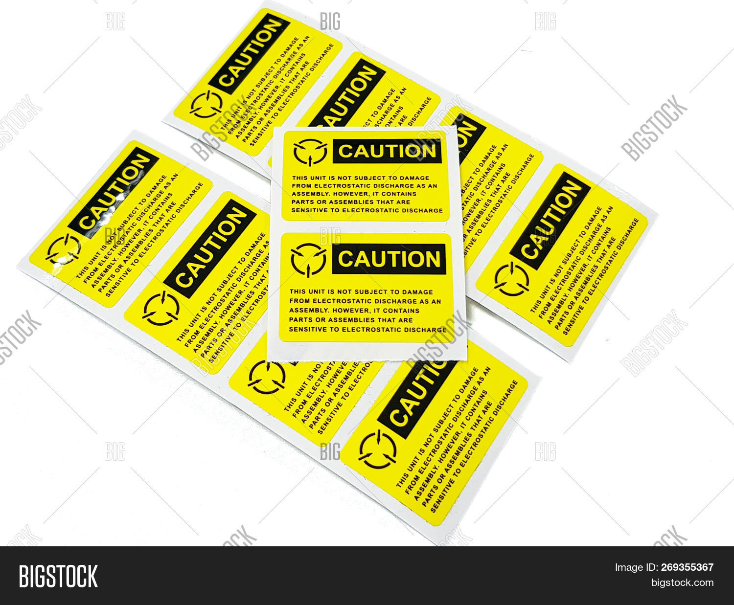 Yellow Caution Label, Image & Photo (Free Trial) | Bigstock