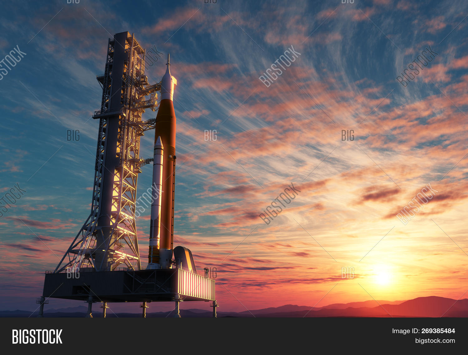 Space Launch System On Image & Photo (Free Trial) | Bigstock