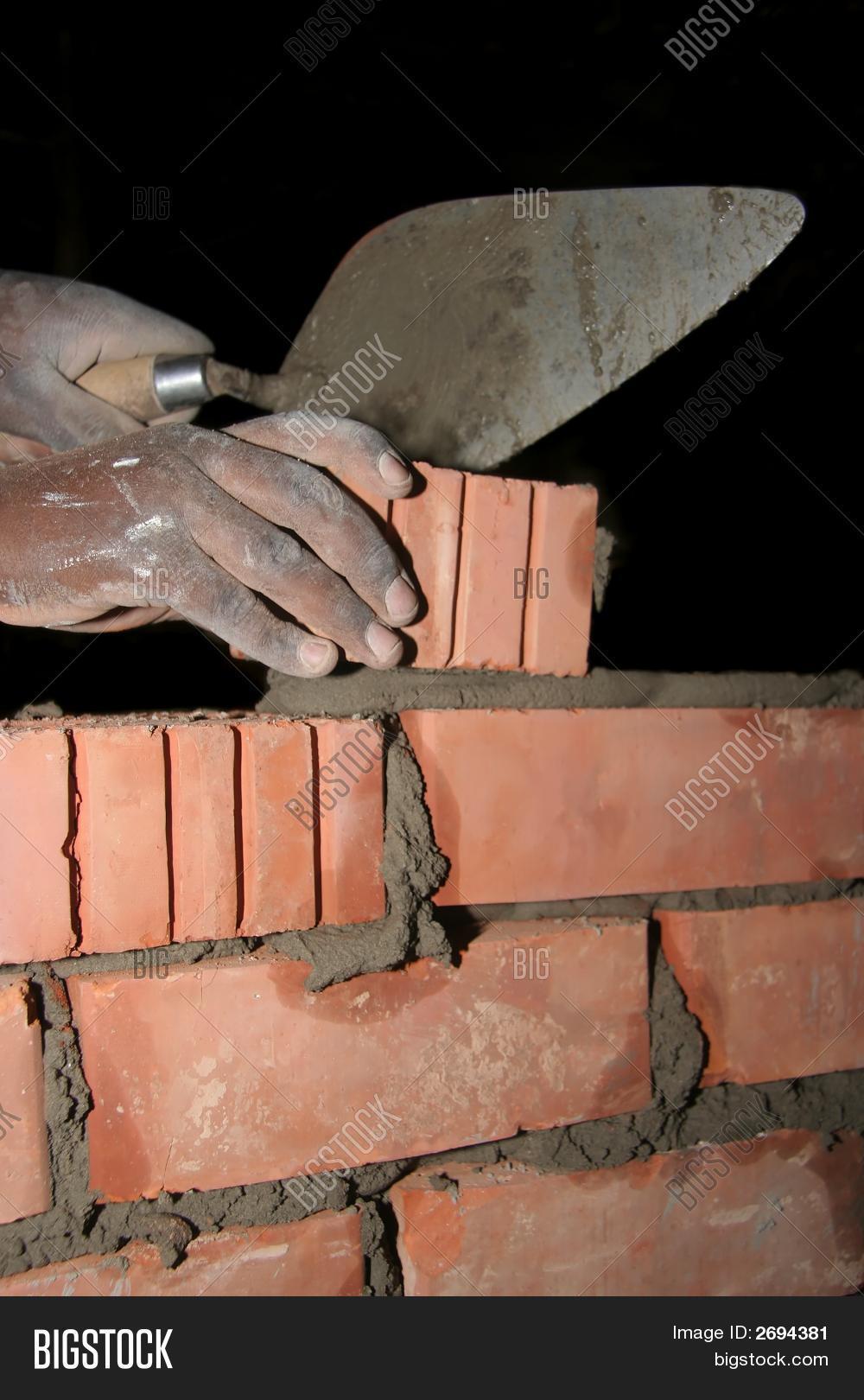 Bricklaying Hands Image & Photo (Free Trial) | Bigstock