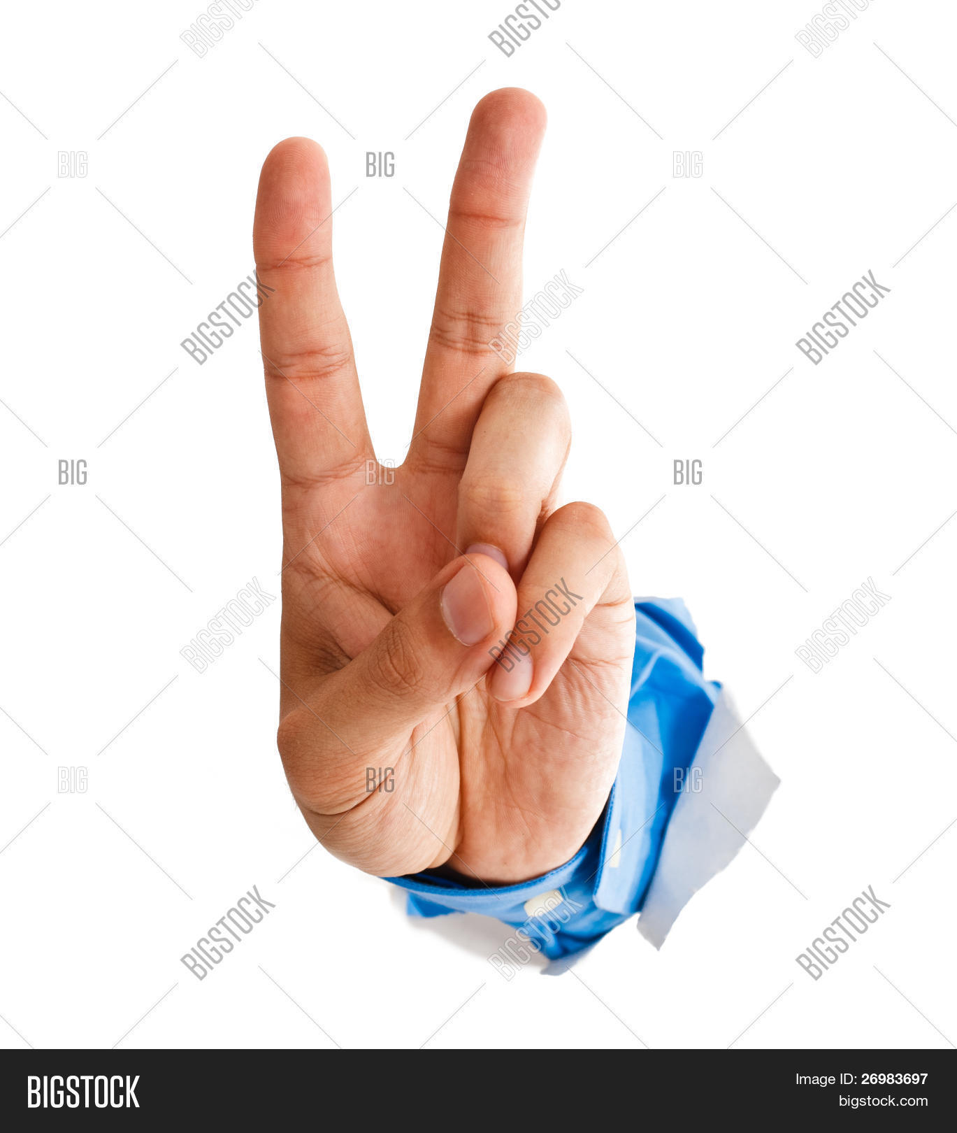 Hand Giving Victory Image & Photo (Free Trial) | Bigstock
