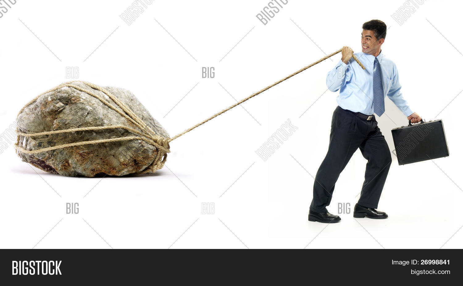 Businessman Pulling Image & Photo (Free Trial) | Bigstock