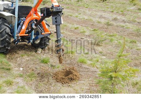Mechanized Auger On Image & Photo (Free Trial) | Bigstock