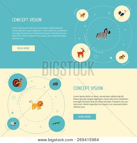 Set Alive Icons Flat Image & Photo (Free Trial) | Bigstock