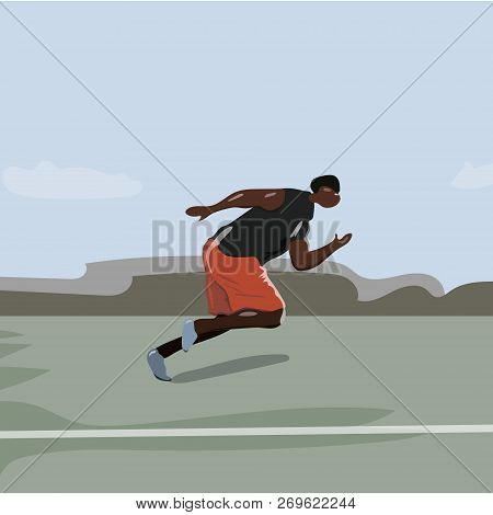 Runner Vector Vector & Photo (Free Trial) | Bigstock