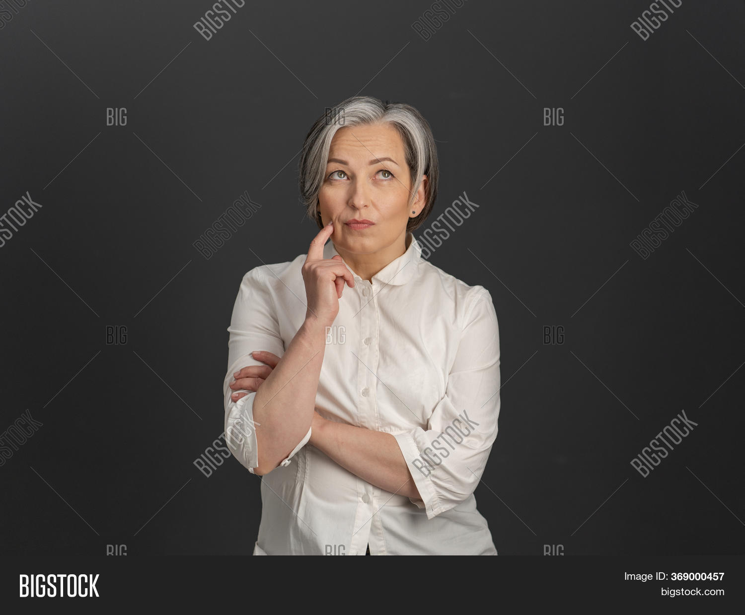Serious Gray-haired Image & Photo (Free Trial) | Bigstock