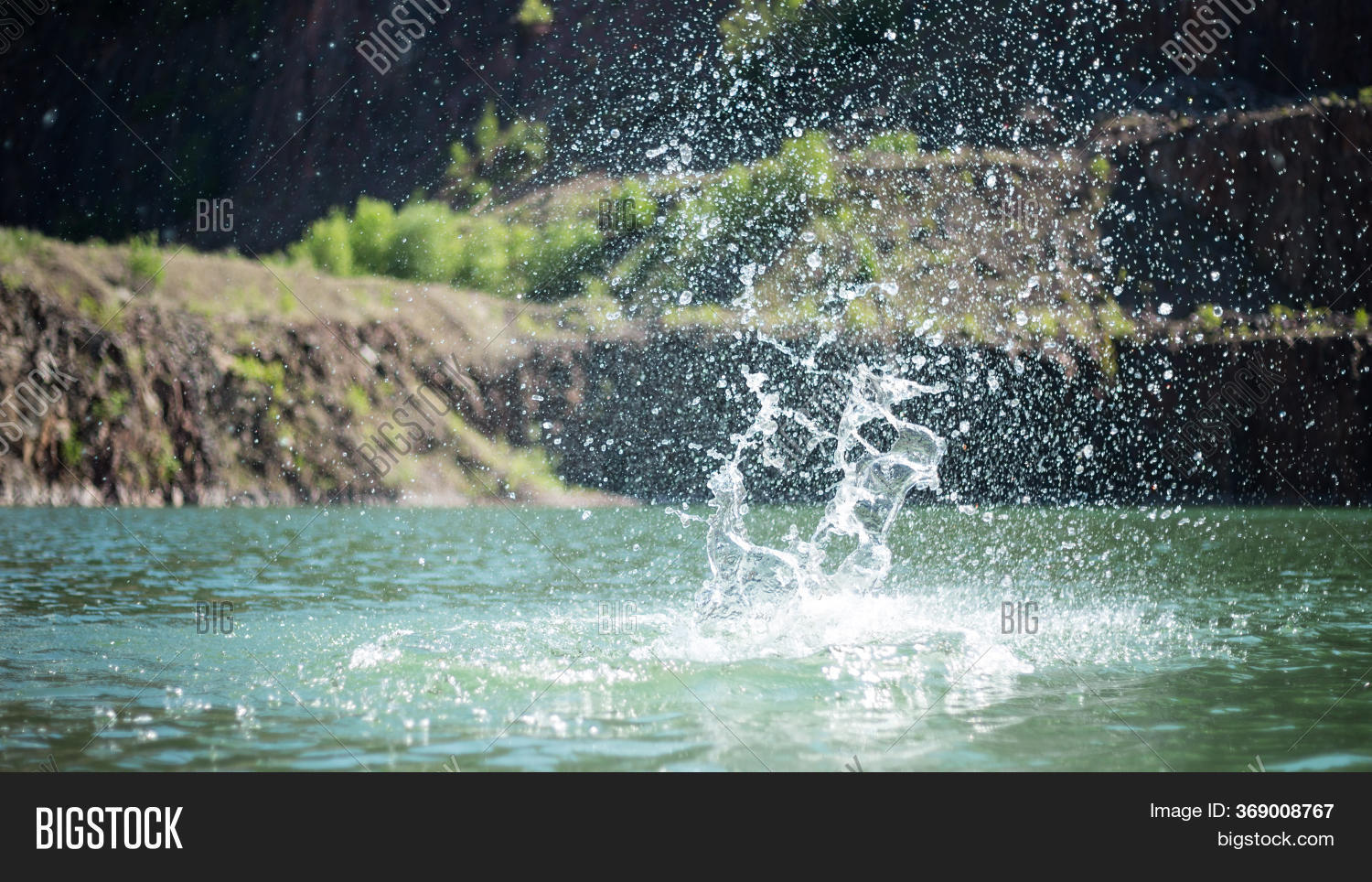 Splashing Water, Stone Image & Photo (Free Trial) | Bigstock
