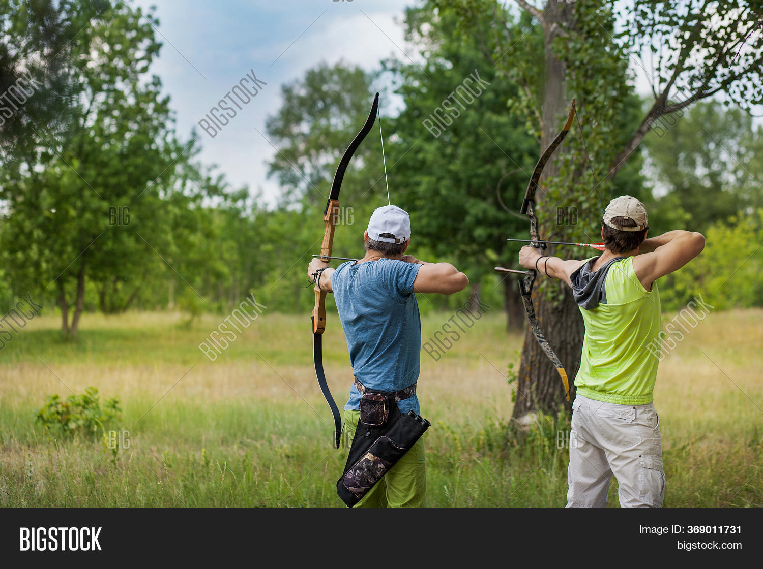 Two Men Aiming Sports Image & Photo (Free Trial) | Bigstock