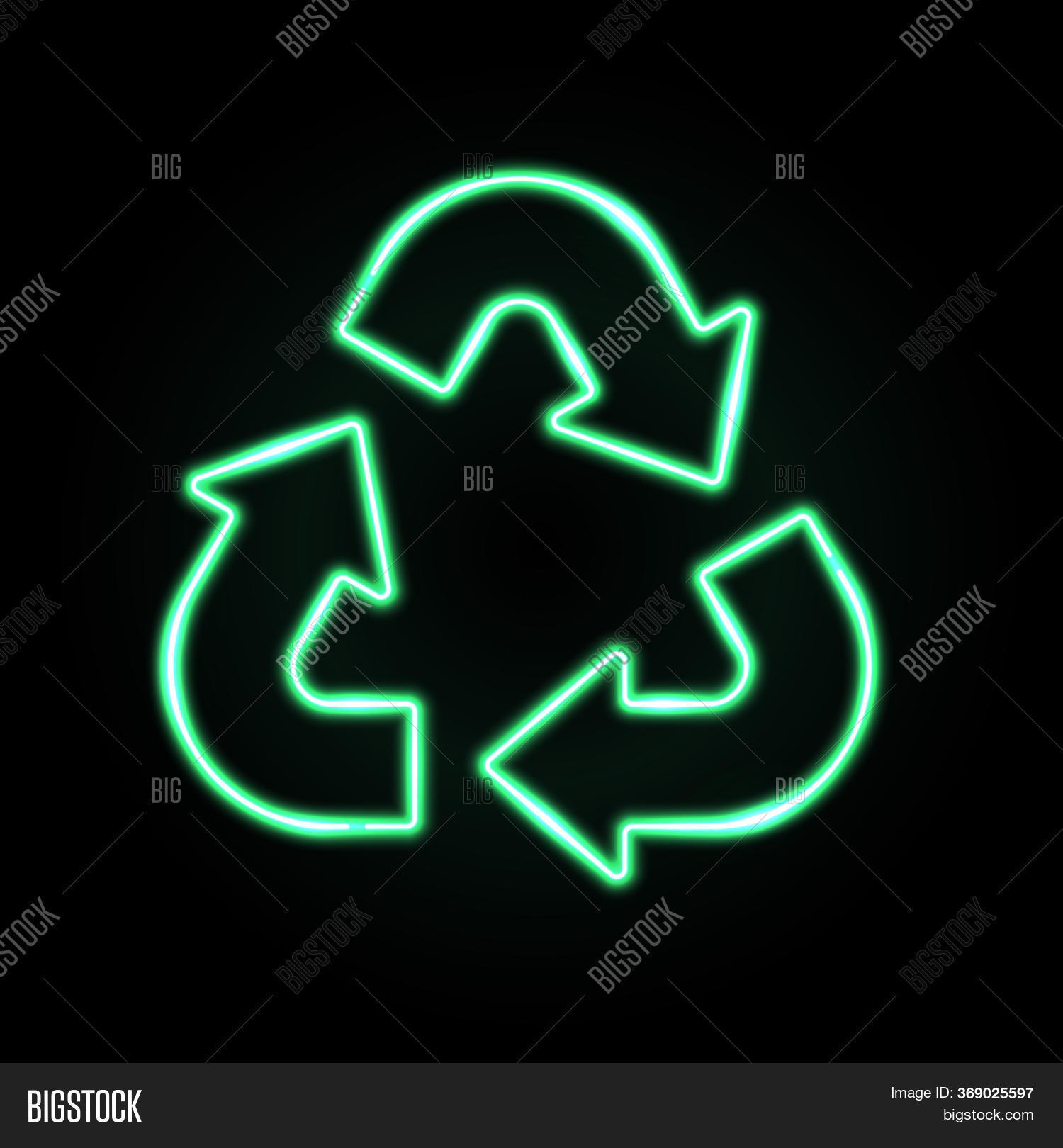 Neon Light Eco Recycle Image & Photo (Free Trial) | Bigstock
