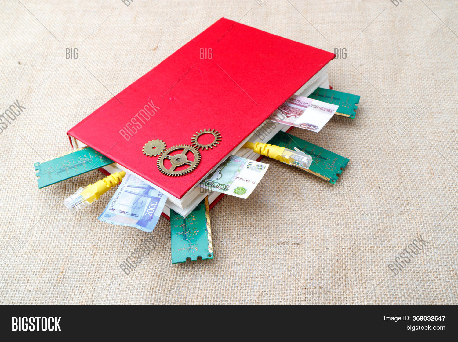 Red Book On Fabric Image & Photo (Free Trial) | Bigstock