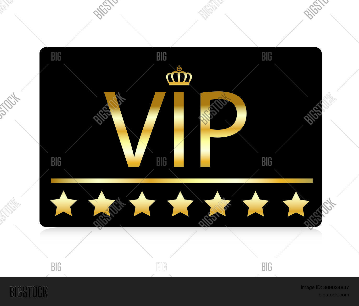 Realistic Vip Card On Vector & Photo (Free Trial) | Bigstock