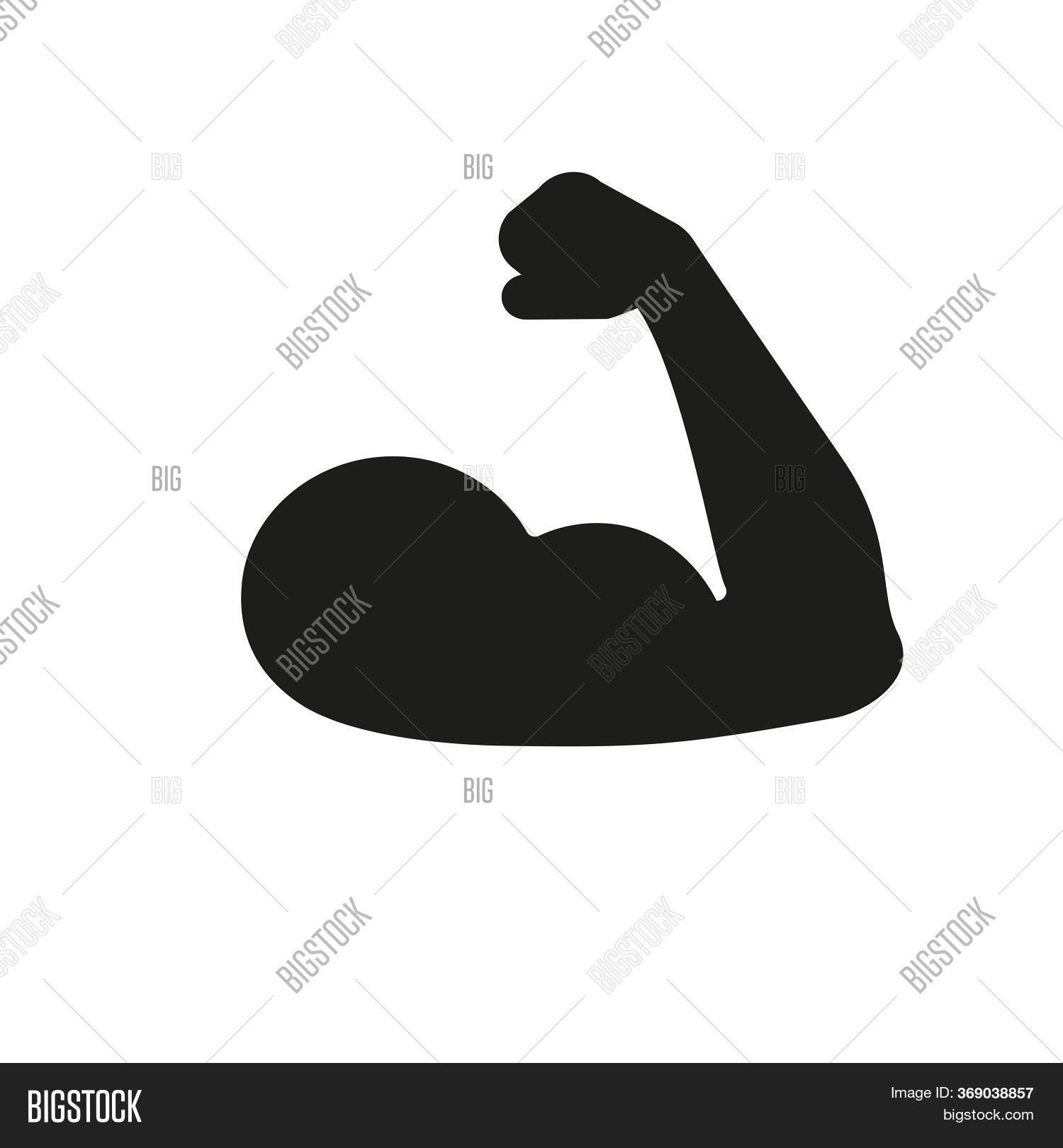 Icon Muscular Arm. Image & Photo (Free Trial) | Bigstock