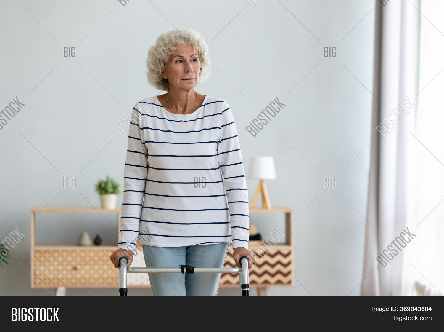 Elderly Woman Standing Image & Photo (Free Trial) | Bigstock