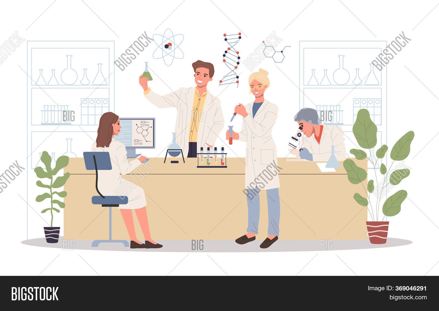 Positive Lab Workers Image & Photo (Free Trial) | Bigstock