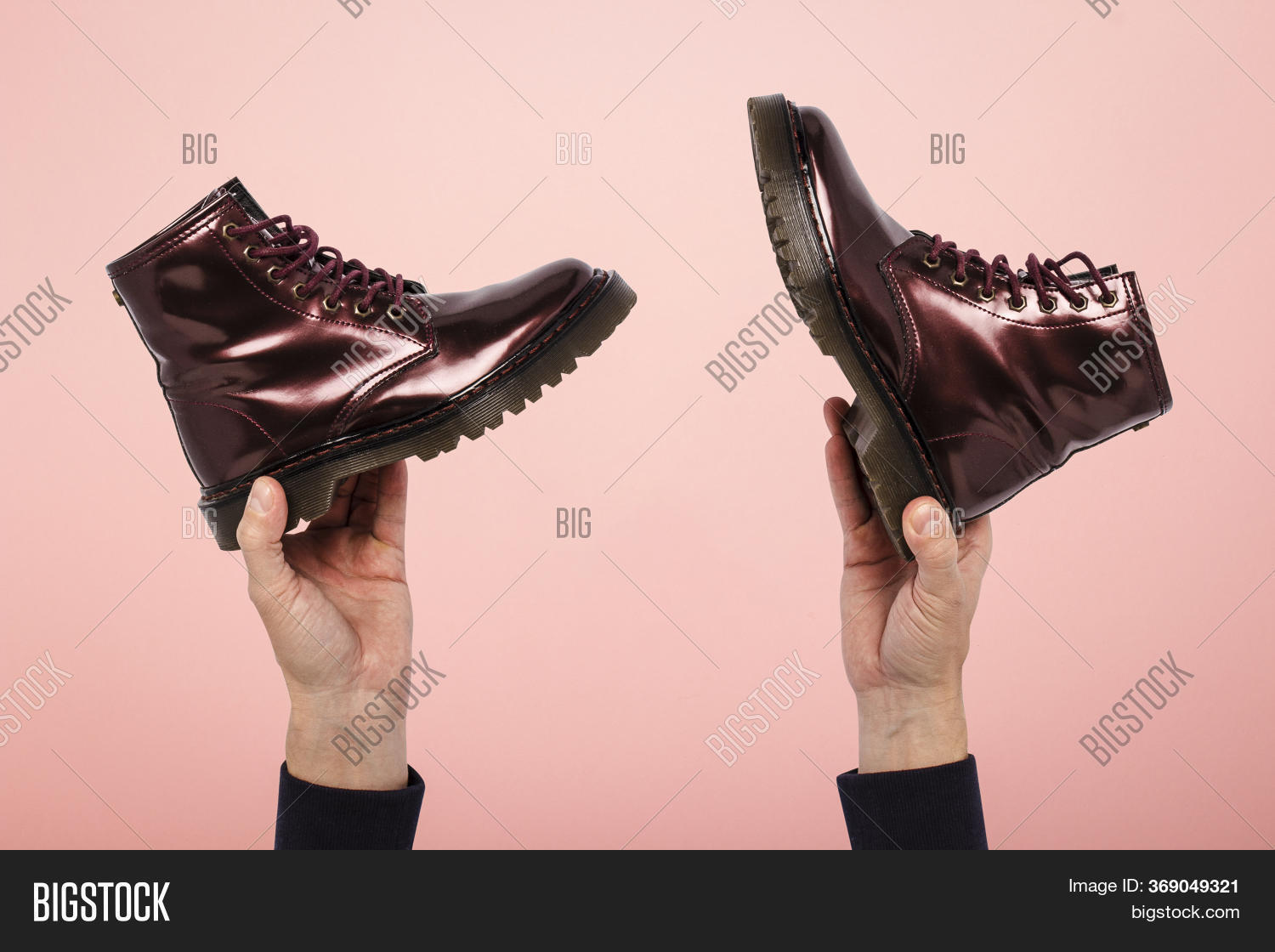 Hands Hold Boots On Image & Photo (Free Trial) | Bigstock