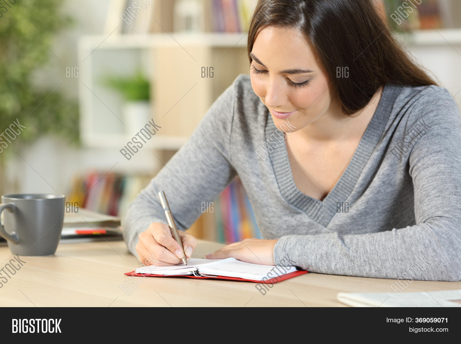 Happy Girl Writing Image & Photo (Free Trial) | Bigstock