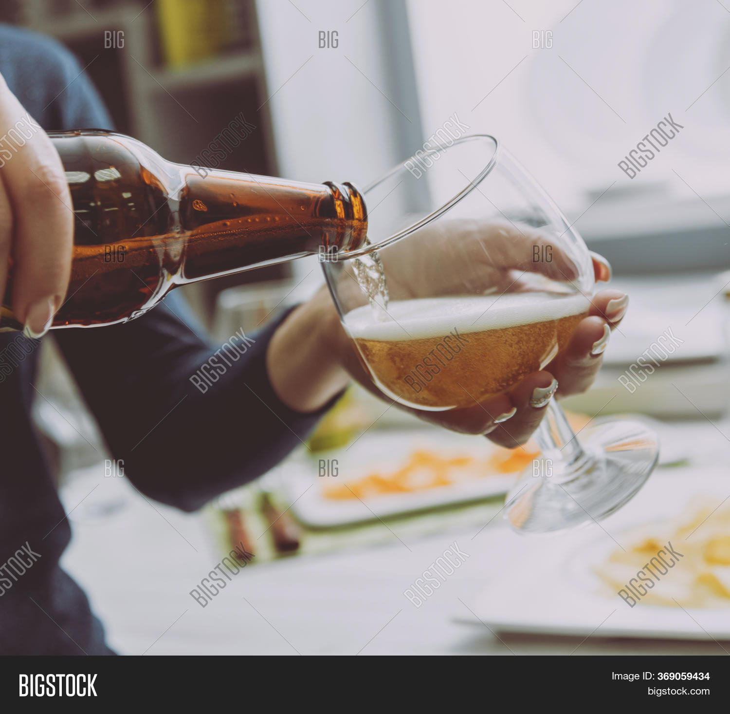 Glass Lager Beer Hands Image & Photo (Free Trial) | Bigstock