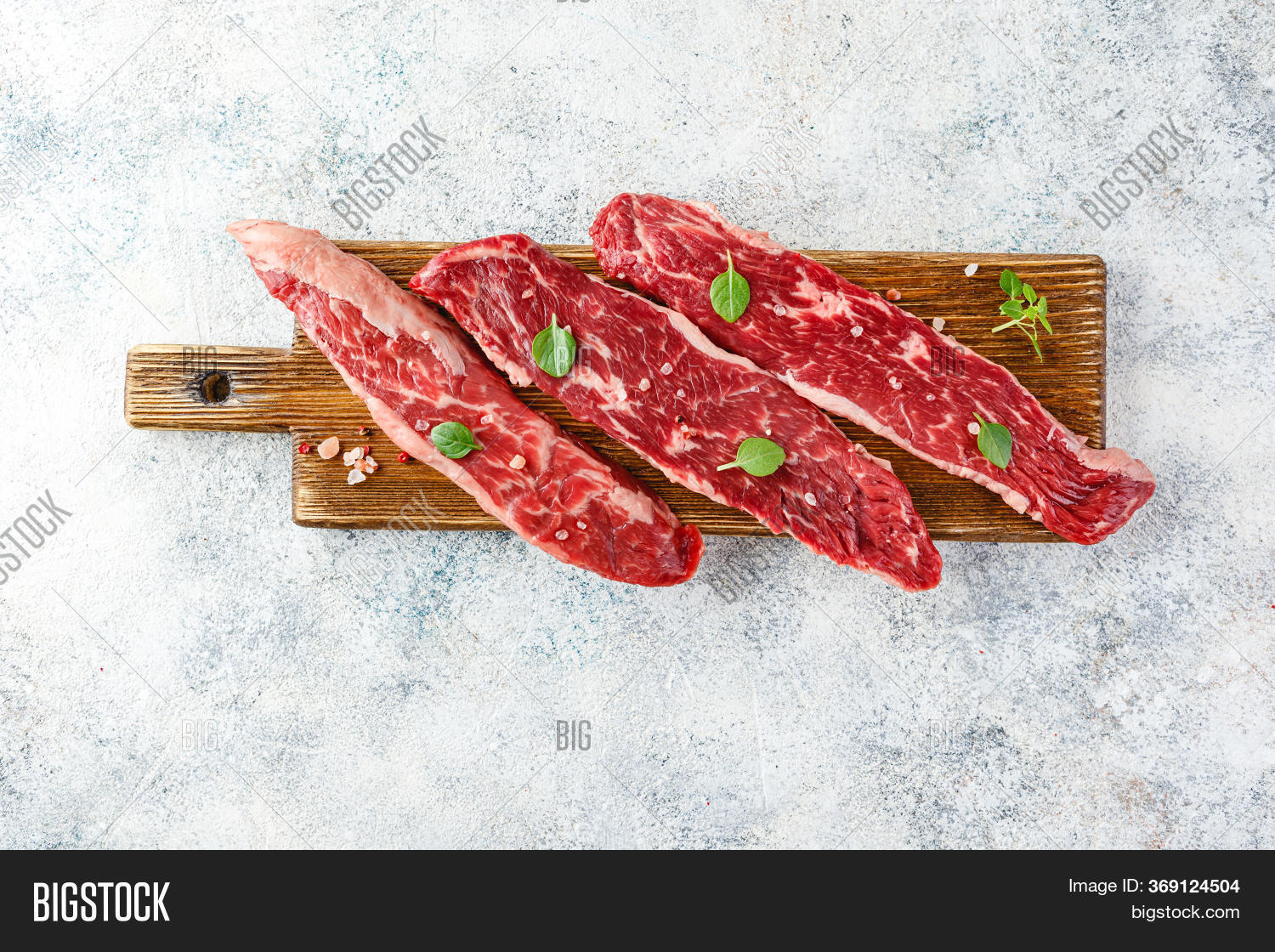 Three Pieces Raw Beef Image & Photo (Free Trial) | Bigstock