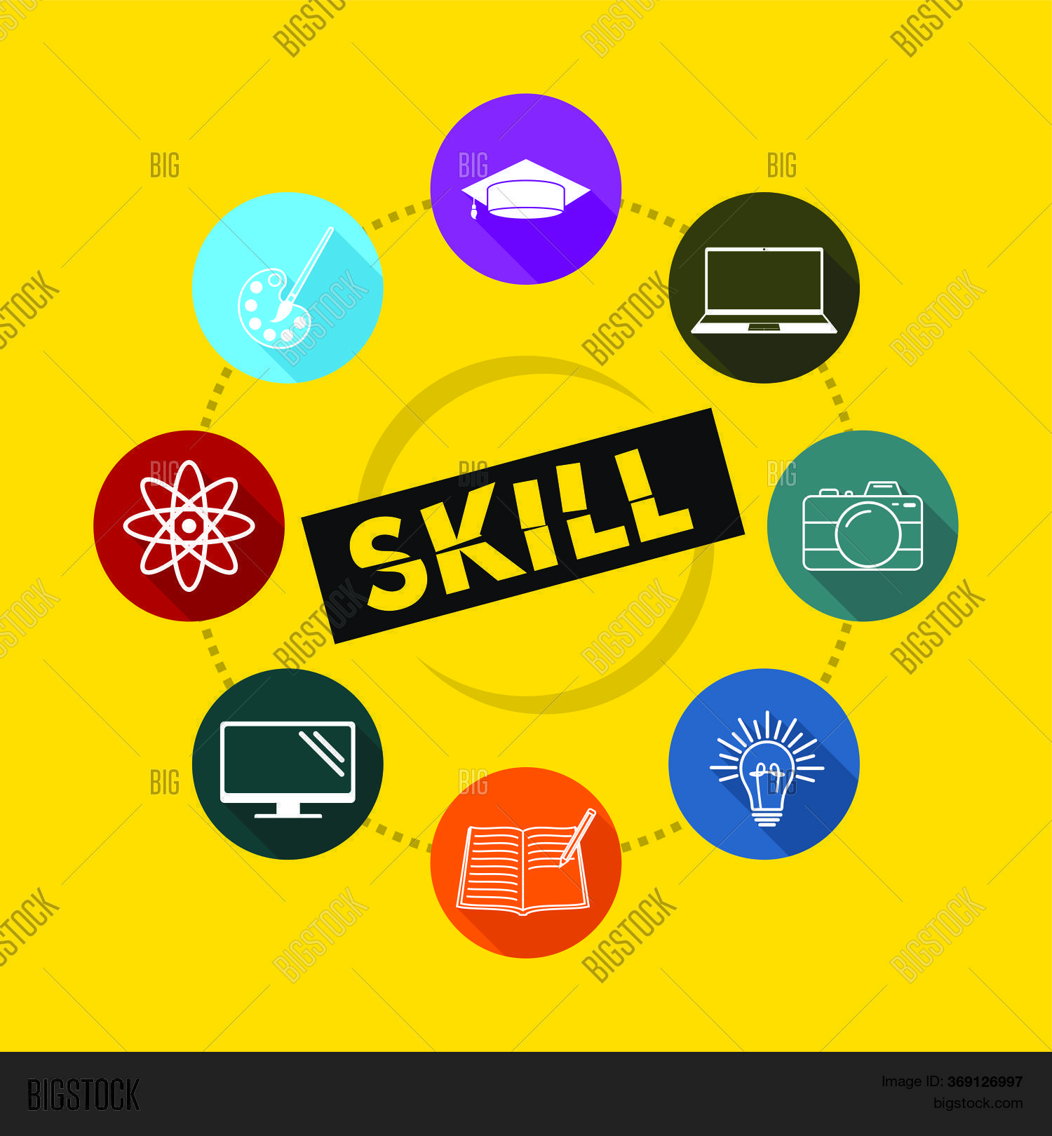 Set Object Skill Icon Vector & Photo (Free Trial) | Bigstock