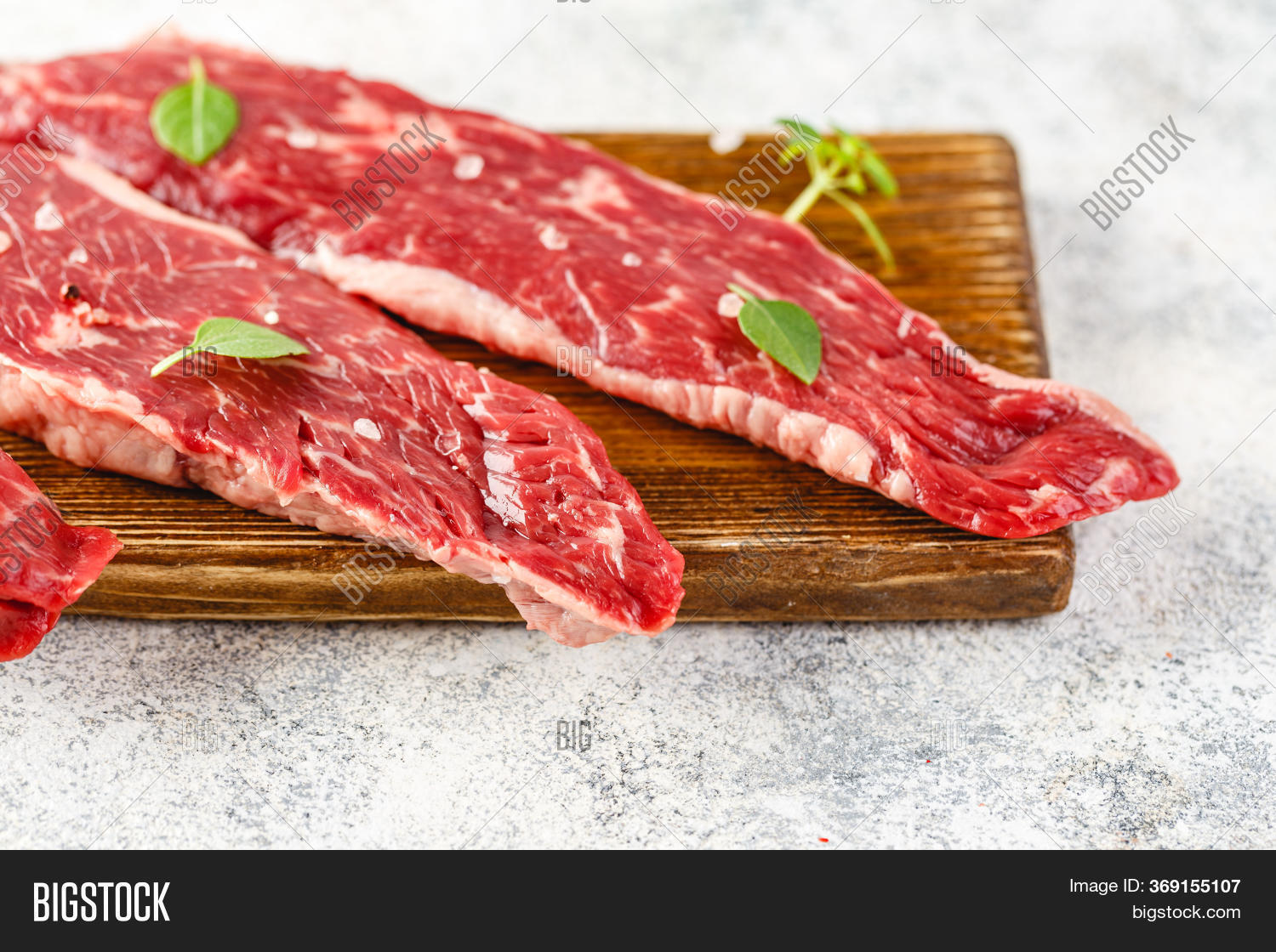 Three Pieces Raw Beef Image & Photo (Free Trial) | Bigstock