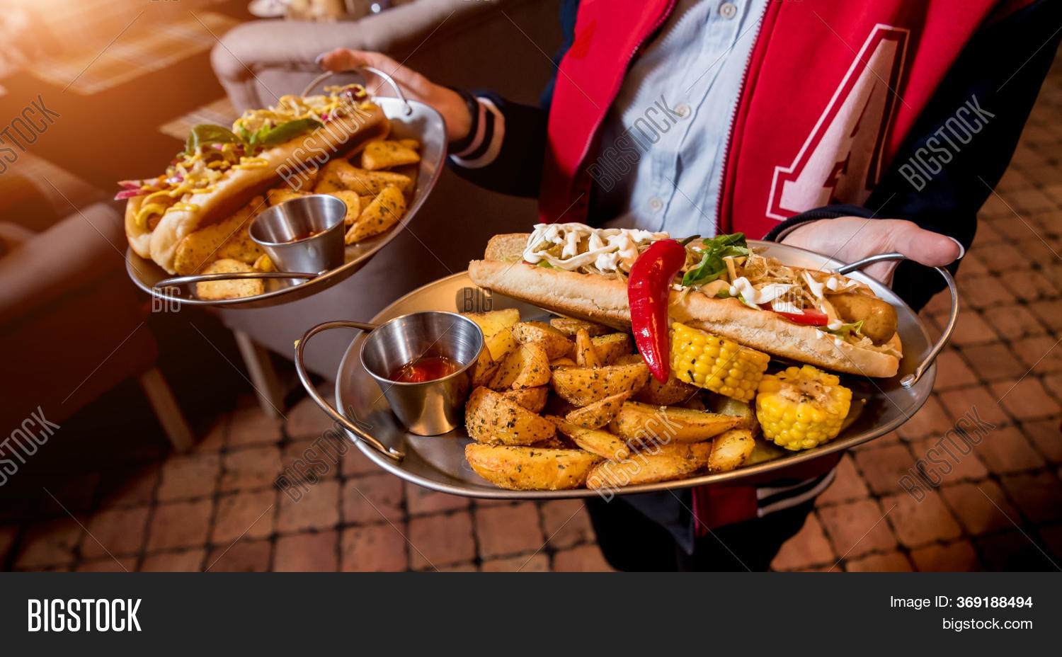 Waiter, Carrying Two Image & Photo (Free Trial) | Bigstock