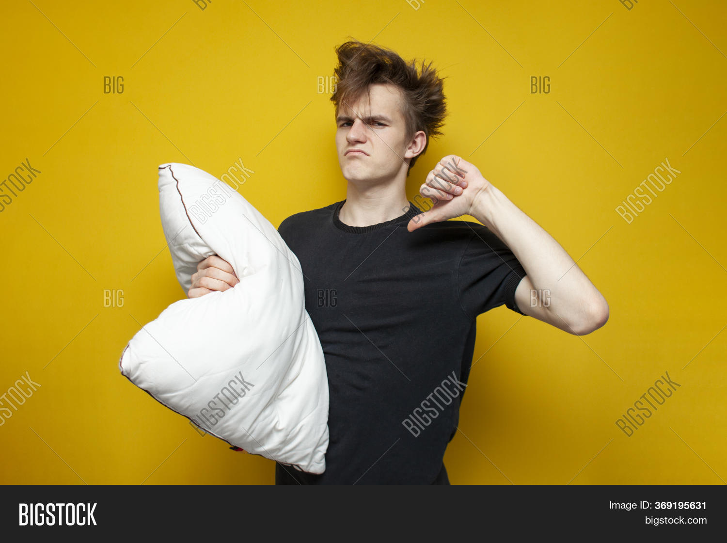 Sleepy Sad Guy Hugs Image & Photo (Free Trial) | Bigstock
