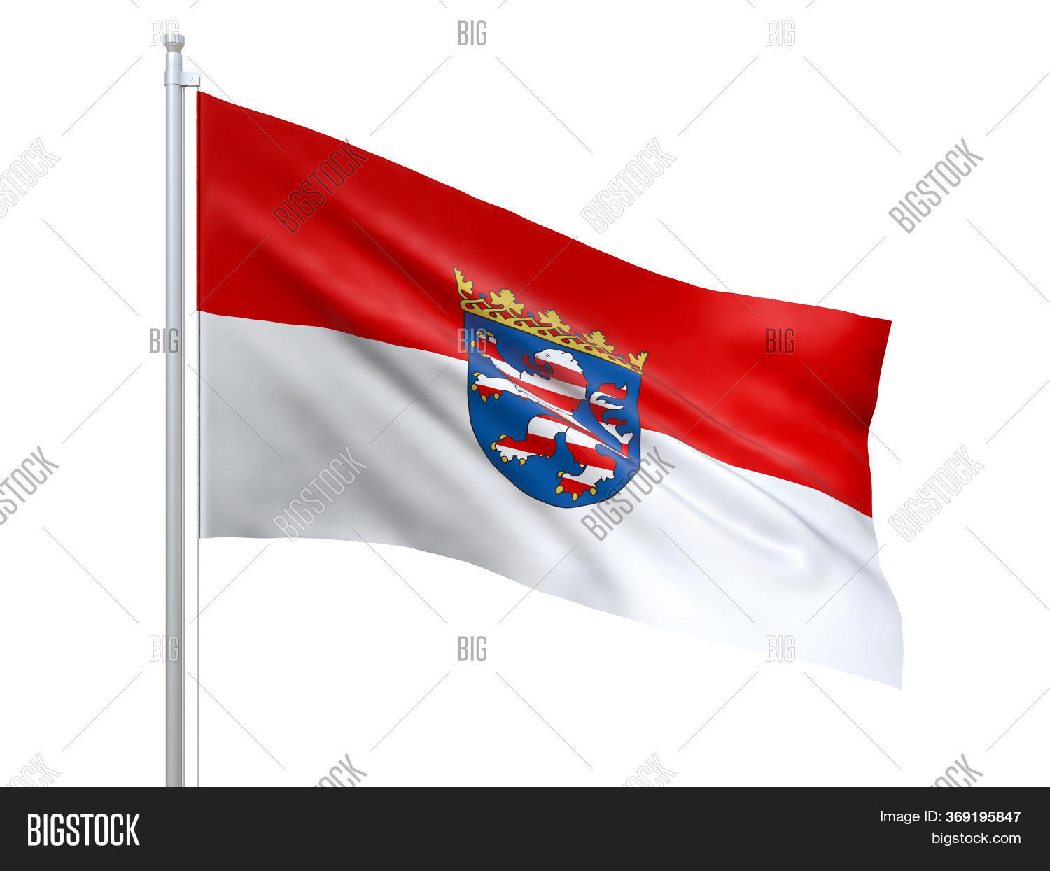 Hesse Flag Waving On Image & Photo (Free Trial) | Bigstock