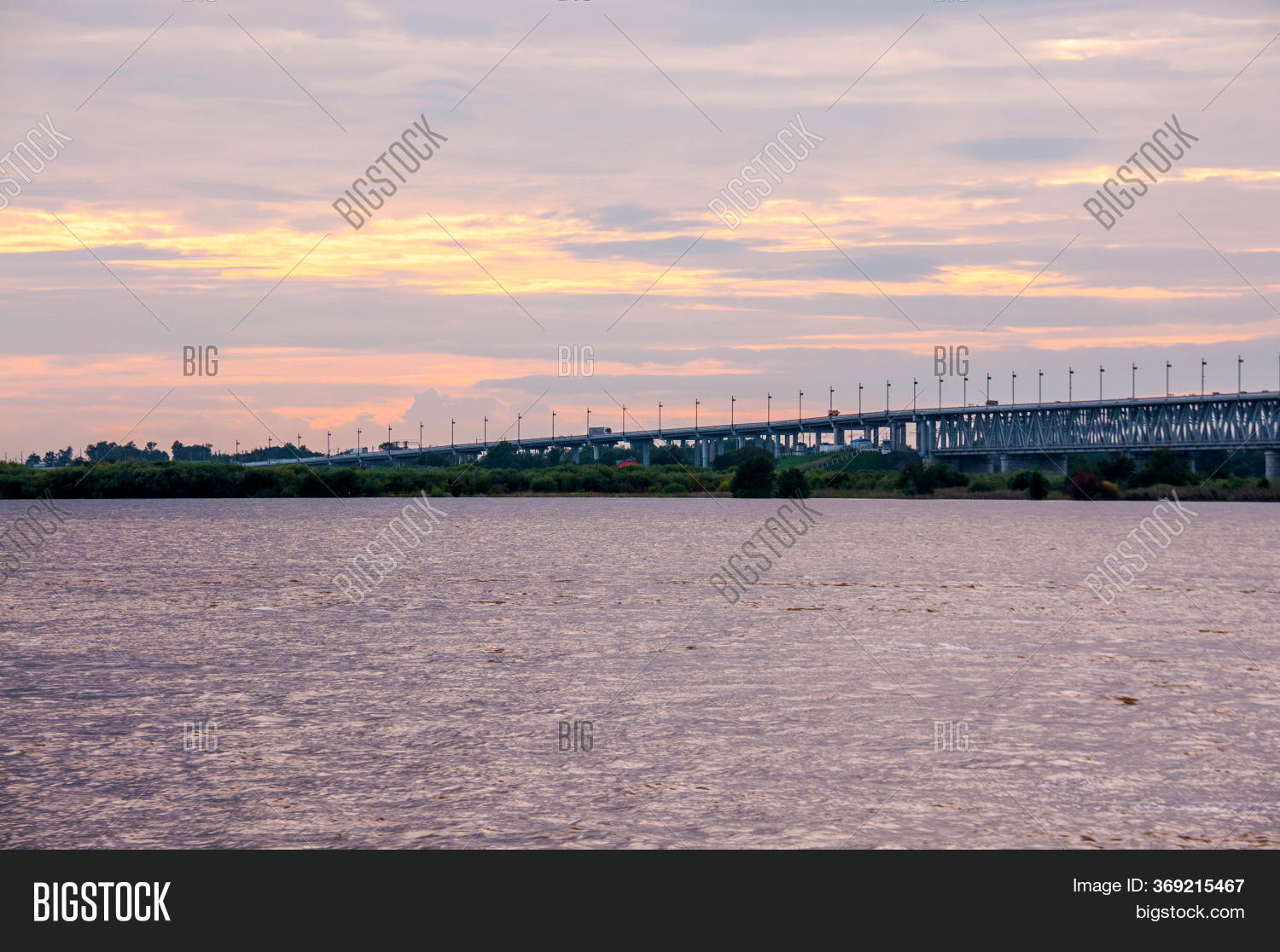 Sunset On Amur River, Image & Photo (Free Trial) | Bigstock