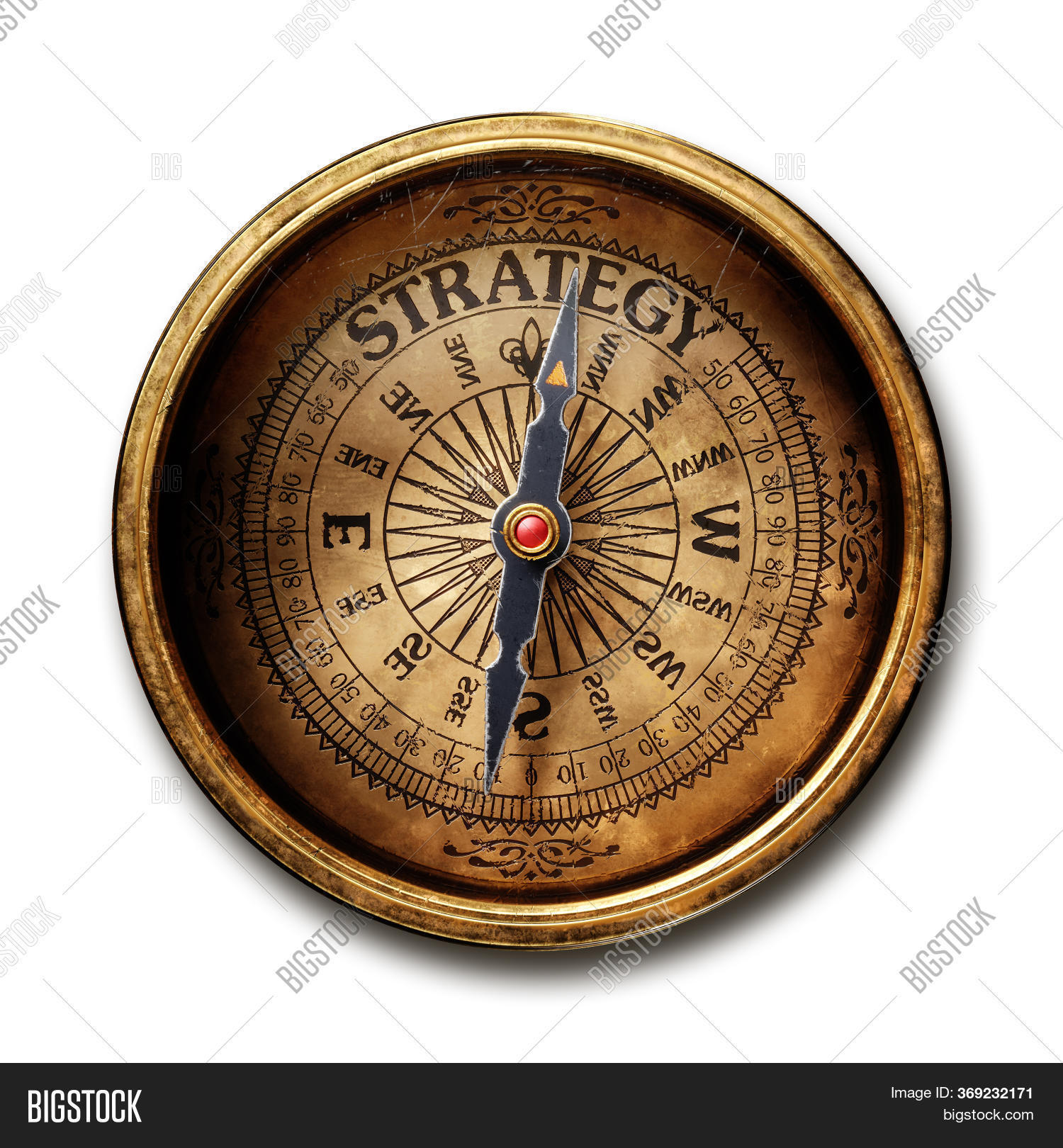 Vintage Brass Compass Image & Photo (Free Trial) | Bigstock
