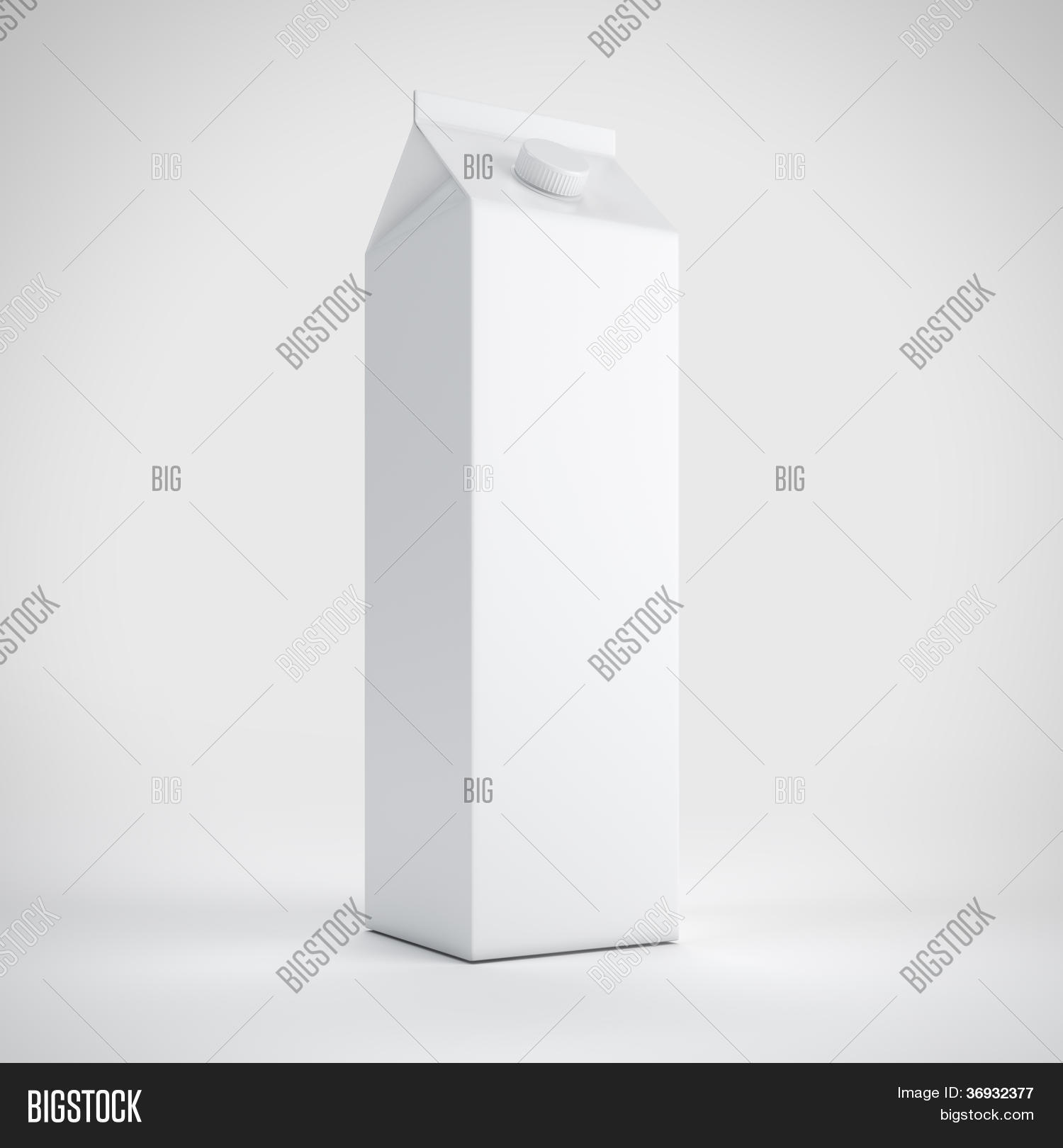 Big Milk White Carton Image & Photo (Free Trial) | Bigstock