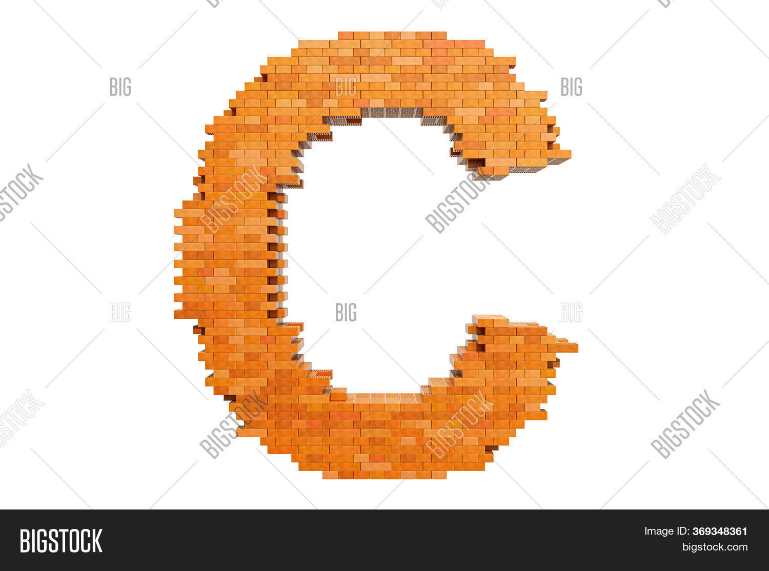 Bricks Font, Letter C Image & Photo (Free Trial) | Bigstock