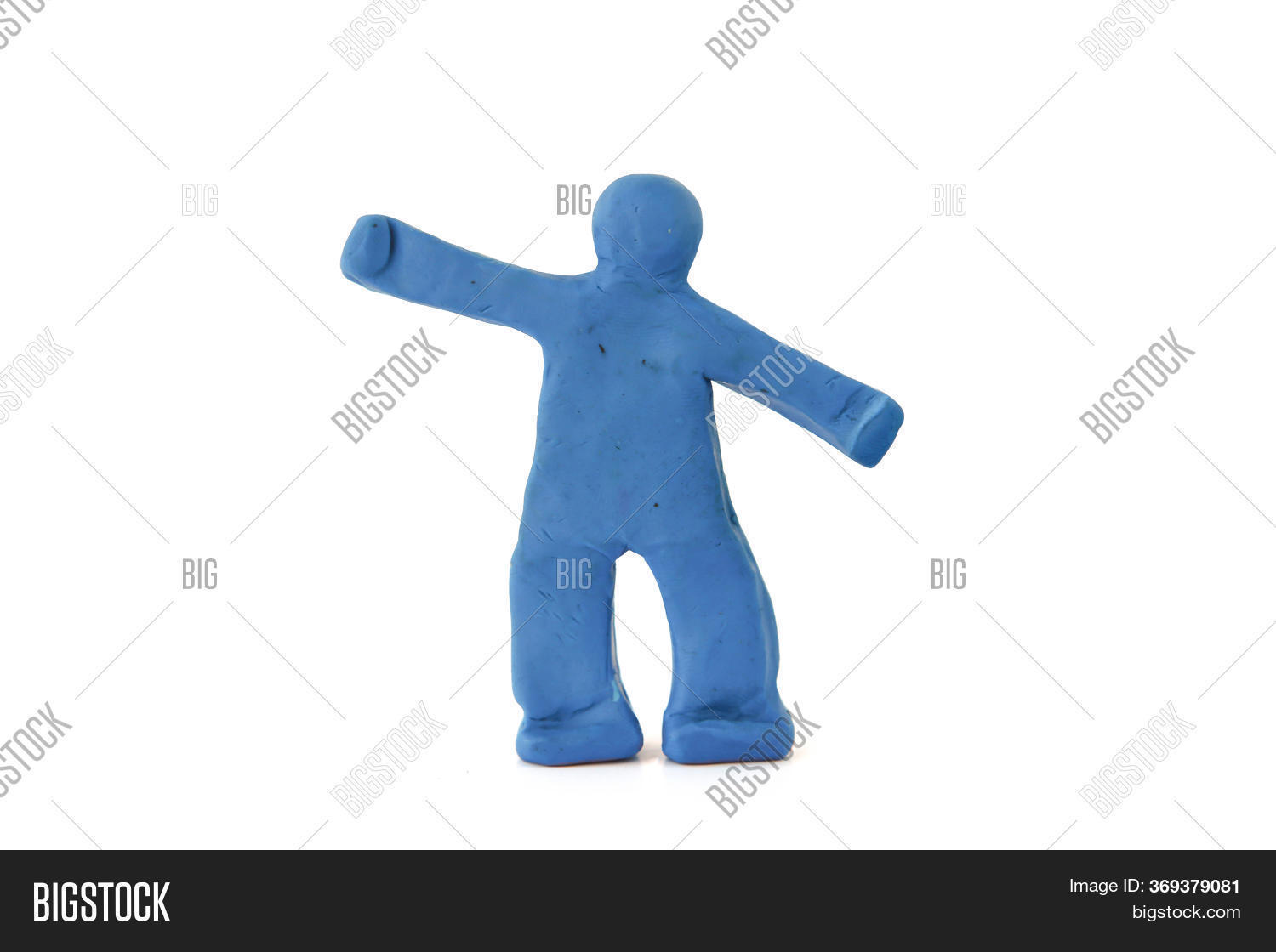 Blue Man Figure Made Image & Photo (Free Trial) | Bigstock