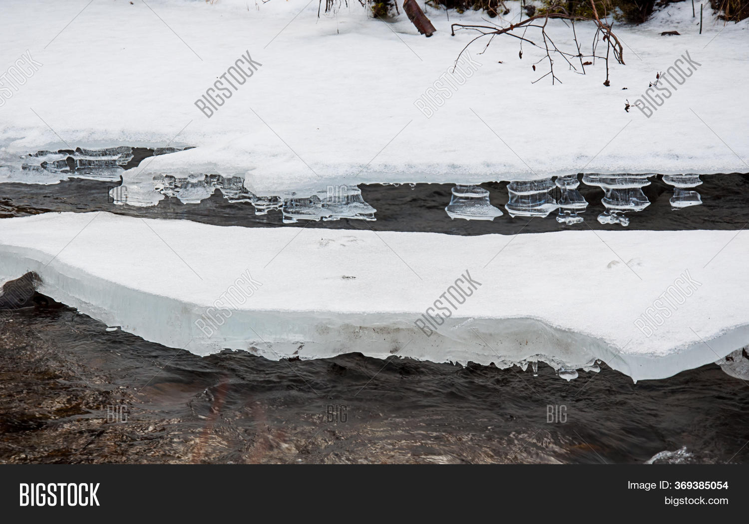 Winter Creek Ice Snow Image & Photo (Free Trial) | Bigstock