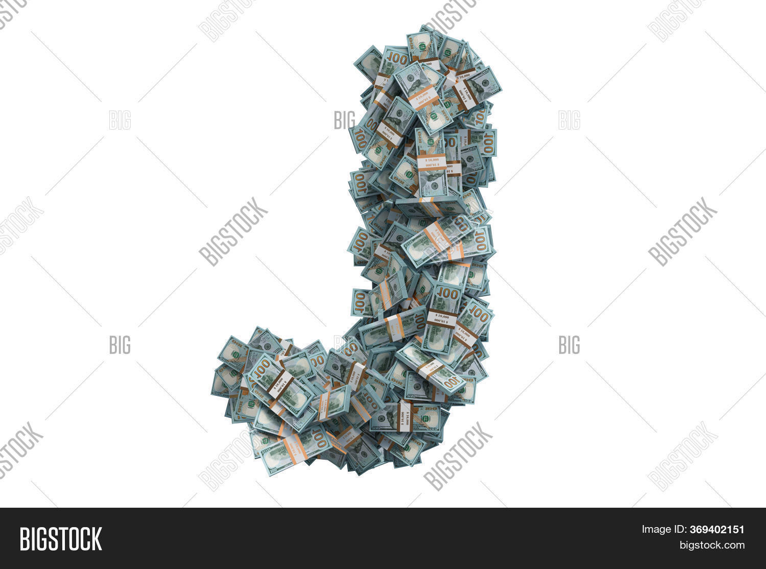 Letter J Dollar Packs Image & Photo (Free Trial) | Bigstock