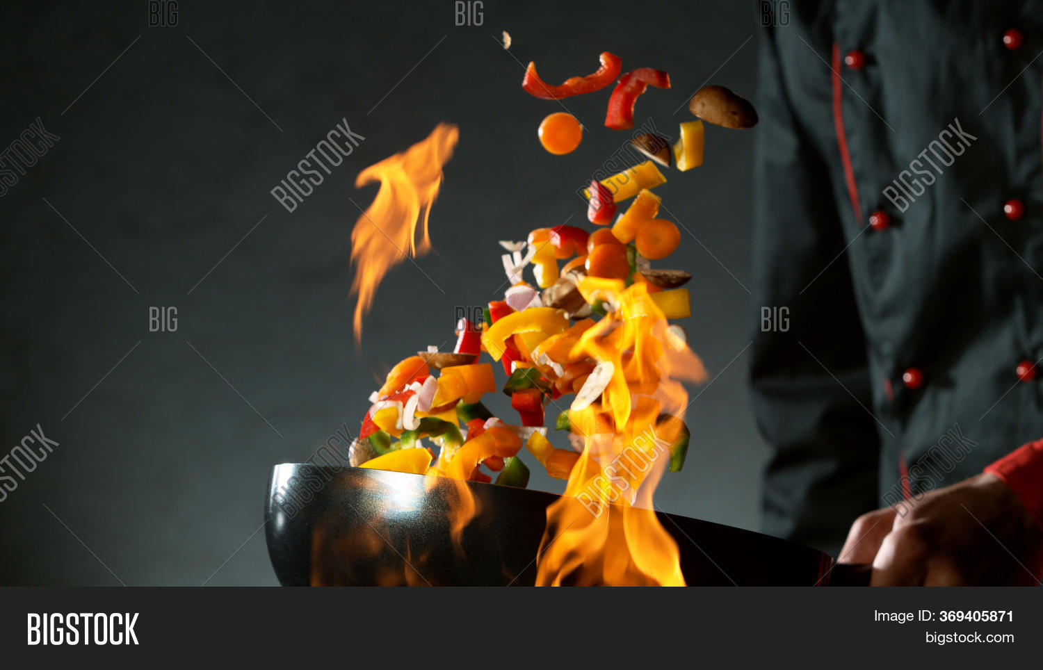 Closeup Chef Throwing Image & Photo (Free Trial) | Bigstock