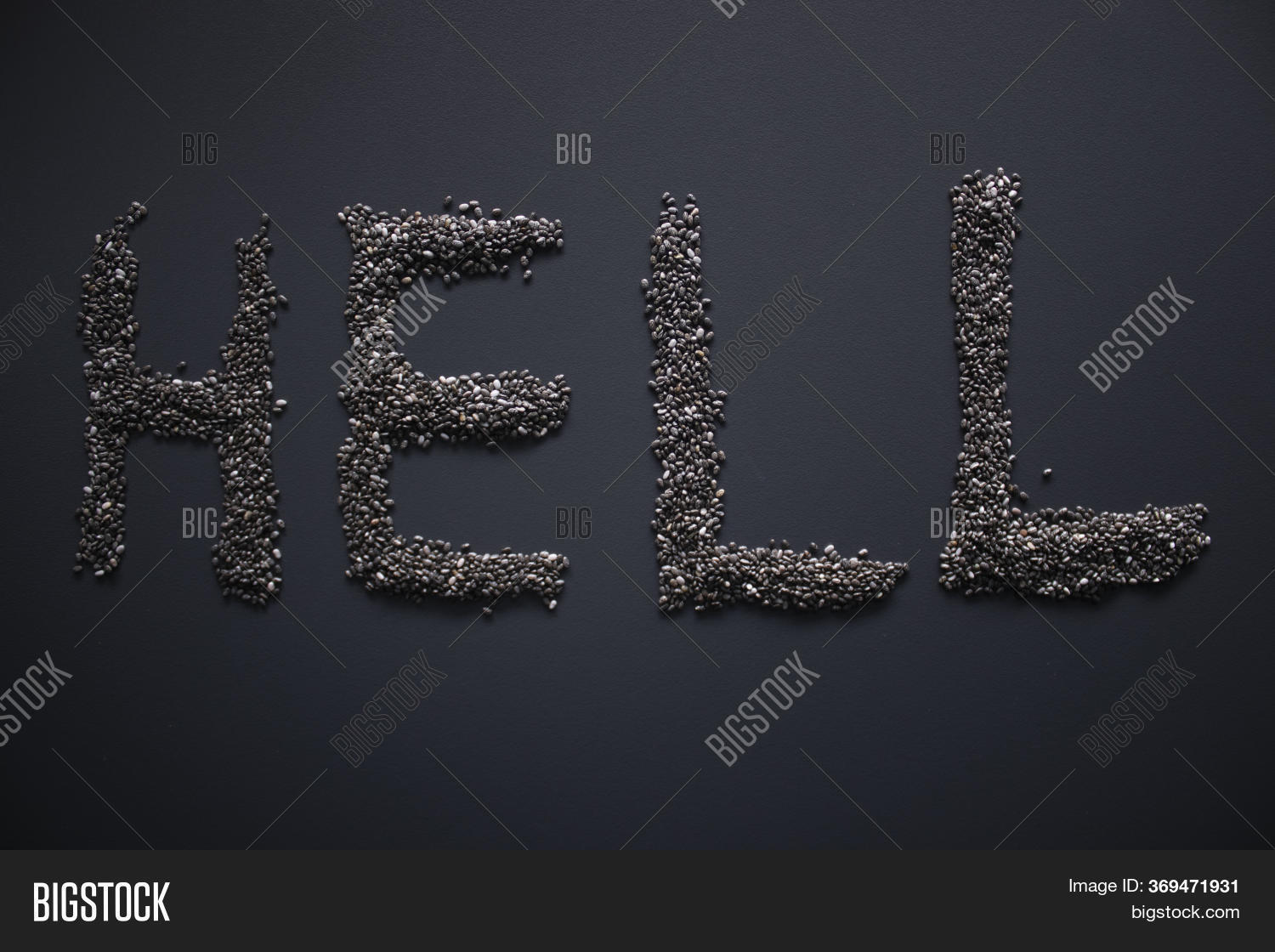 Word Hell Written Chia Image & Photo (Free Trial) | Bigstock