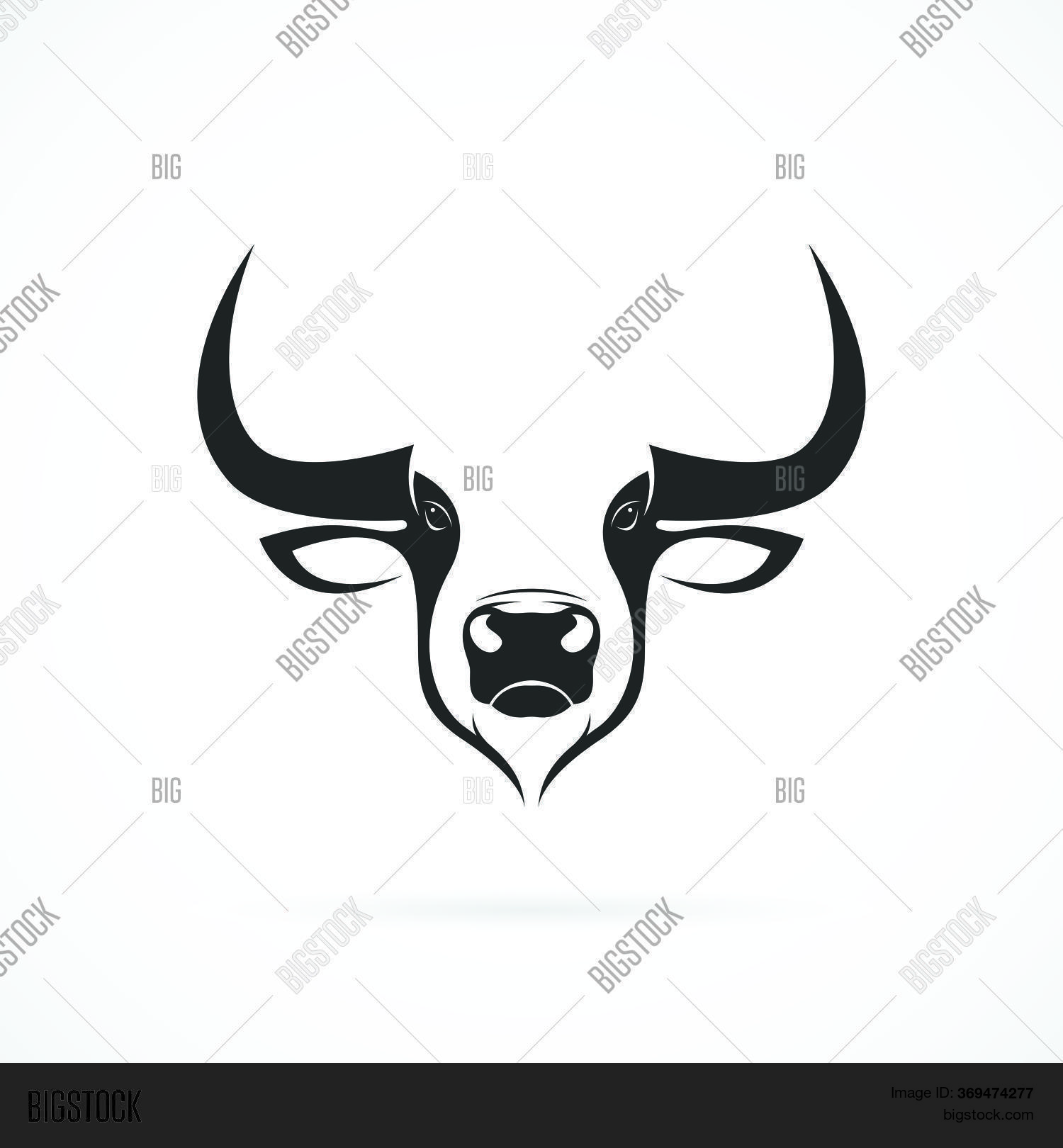 Vector Bull Head Vector & Photo (Free Trial) | Bigstock