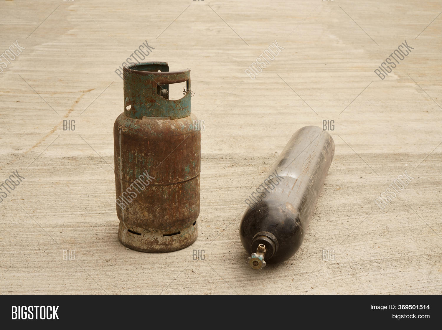 Two Old Gas Tanks On Image & Photo (Free Trial) | Bigstock