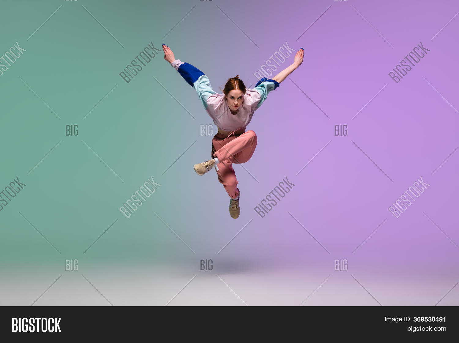 Jump. Beautiful Girl Image & Photo (Free Trial) | Bigstock