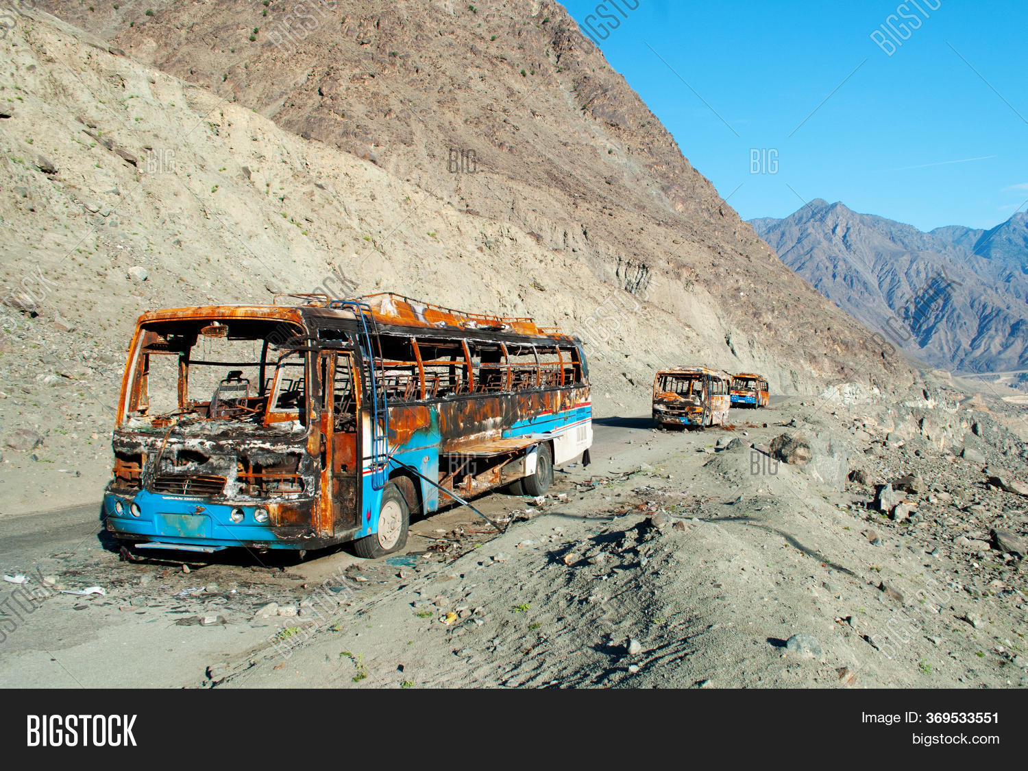 Frame Burnt Bus On Image & Photo (Free Trial) | Bigstock