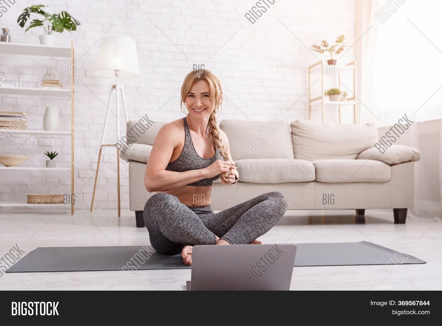 Yoga Home. Smiling Image & Photo (Free Trial) | Bigstock